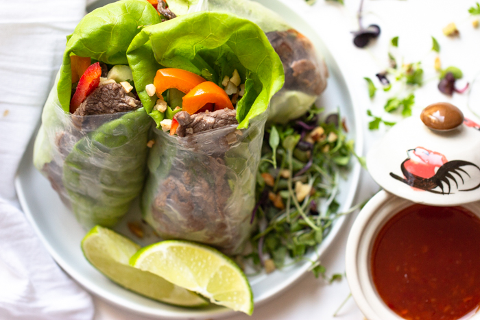 Light and Refreshing Thai Spring Rolls in just 30 minutes.