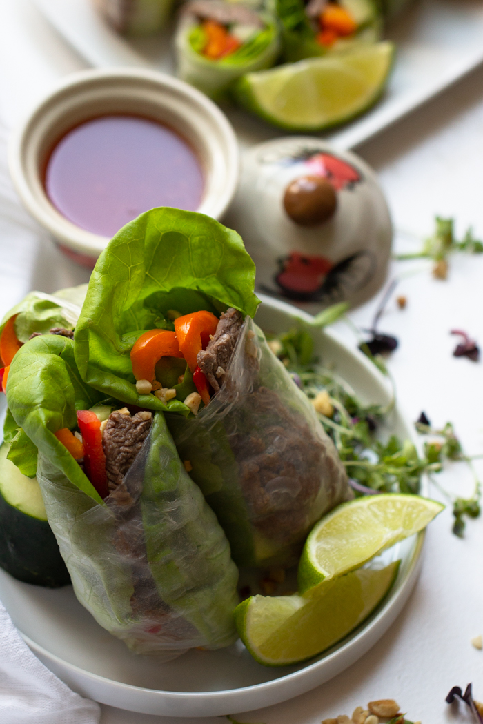 Light and Refreshing Thai Spring Rolls in just 30 minutes.