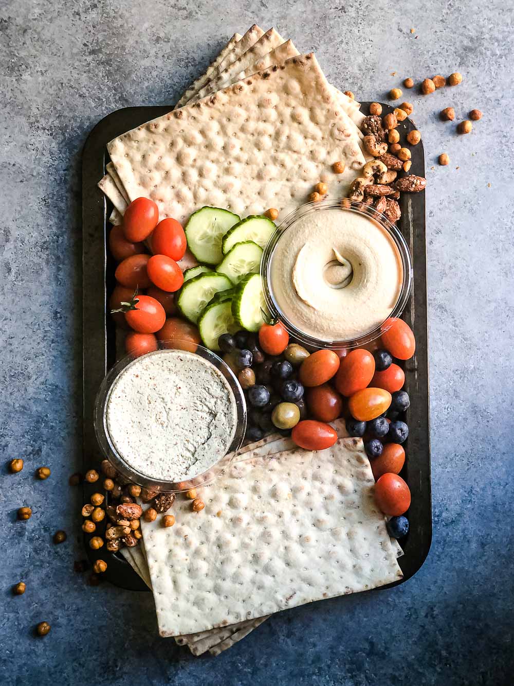 Mediterranean Mezza platter for a healthier plate!